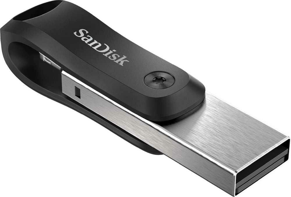 Флеш-диск SANDISK 64 GB, type-c, usb 3,0, черный, серебристый (SDIх60N-064G-GN6NN)