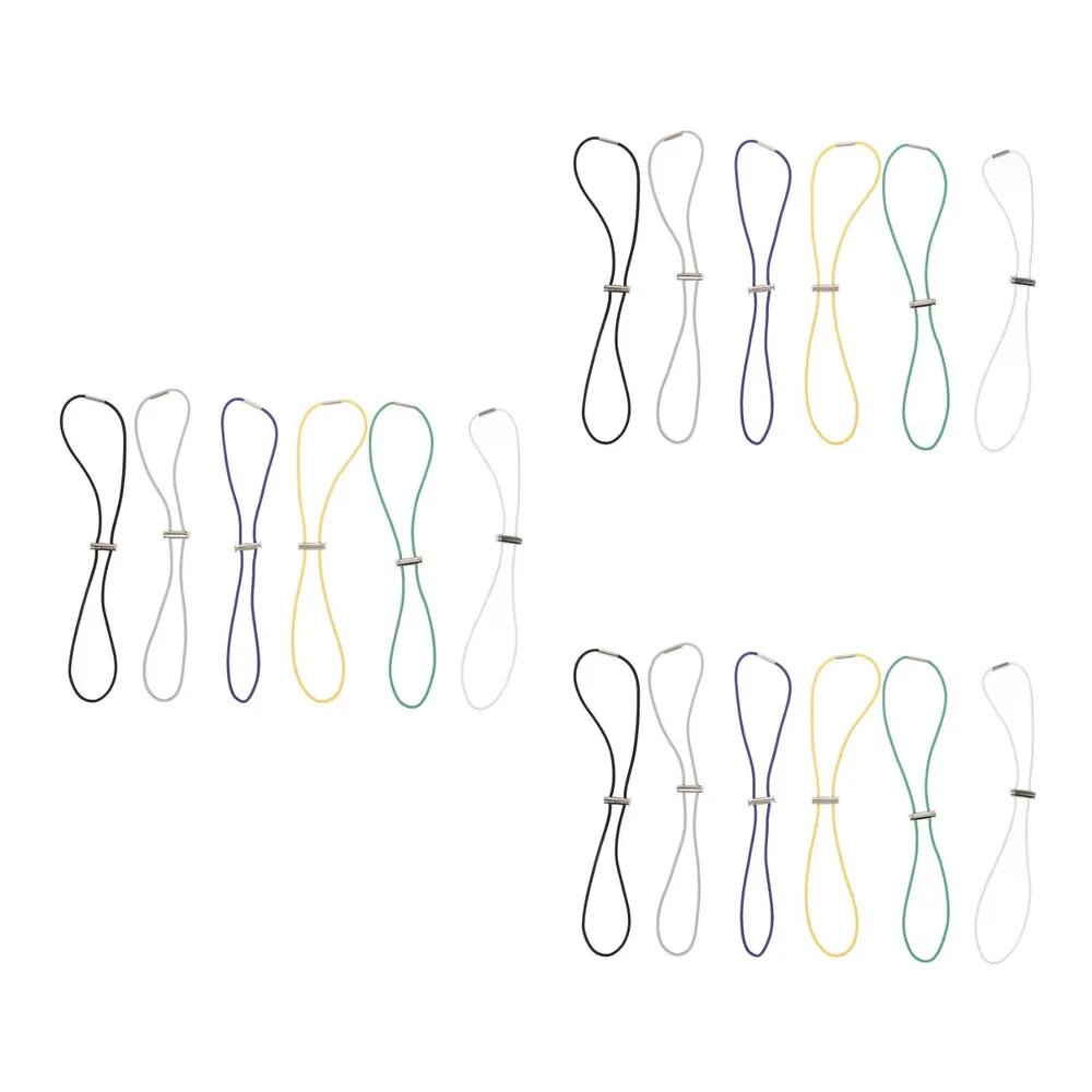 Набор эластичных колец для крепления мусорных пакетов из резины, 18 штук, для использования в домашних условиях