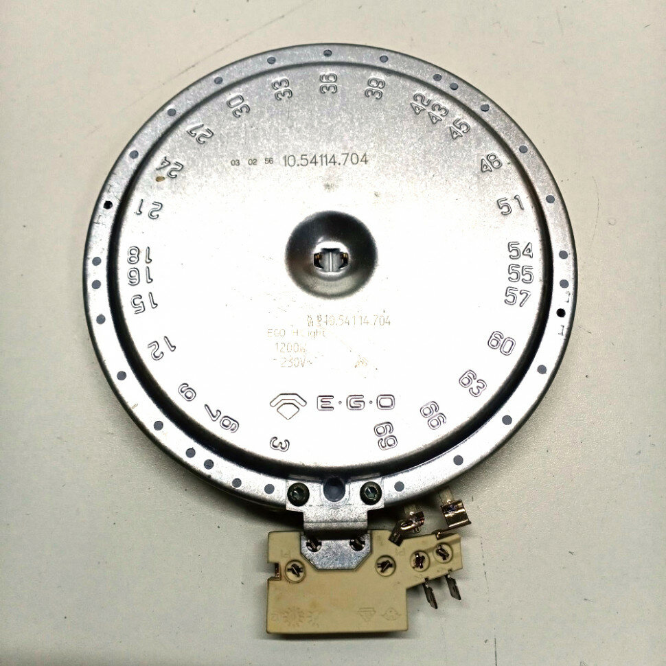 Конфорка стеклокерамика для плиты EGO 10.54114.704, 1200 Вт.