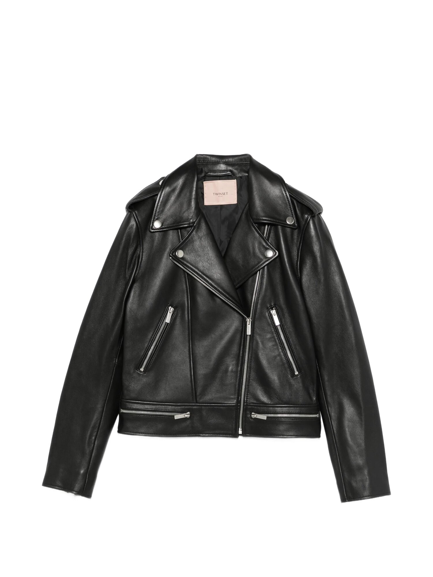 Куртка Zip-up leather jacket