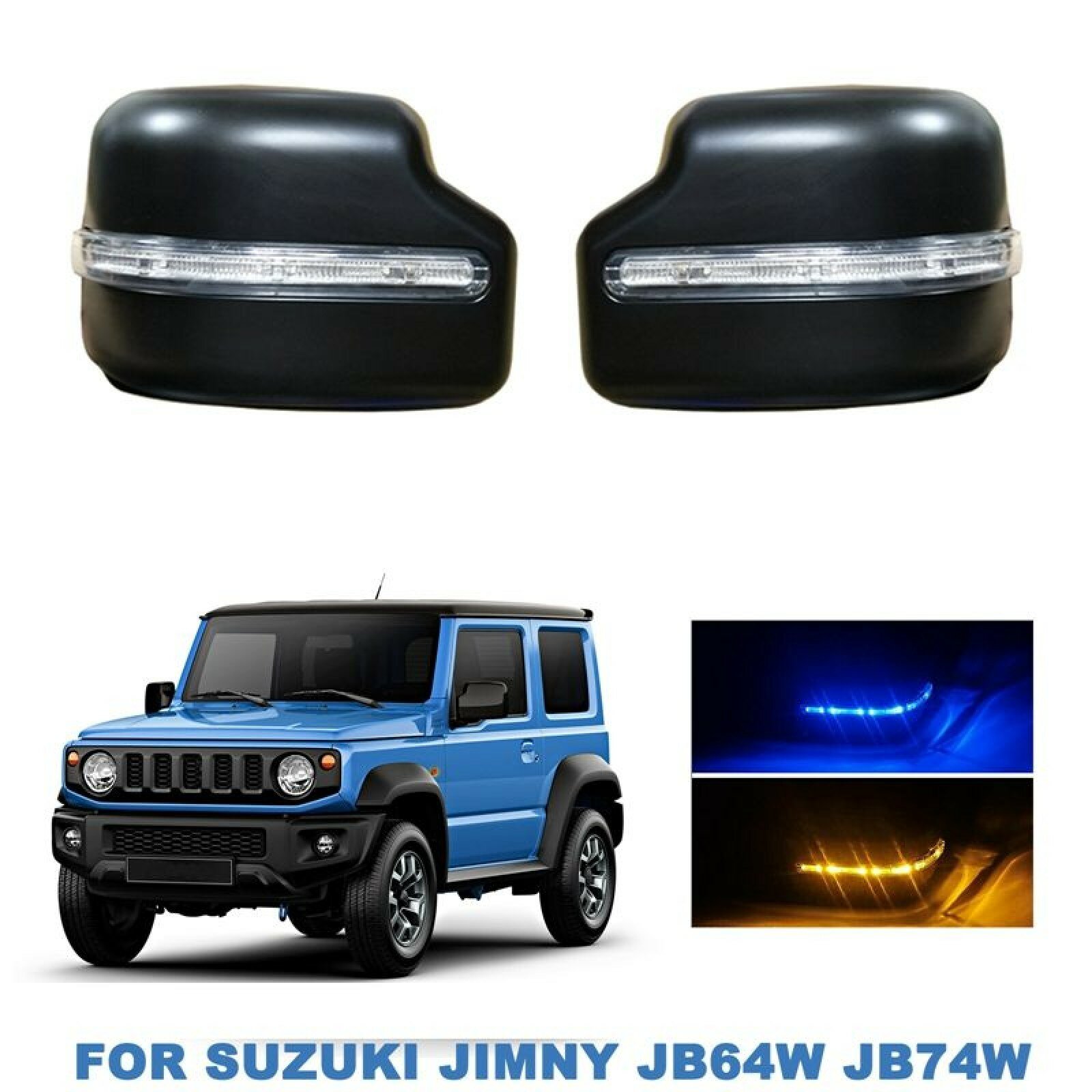 Автомобильное зеркало заднего вида MyPads с указателем поворота для Suzuki Jimny JB64 и JB74 2018-2020