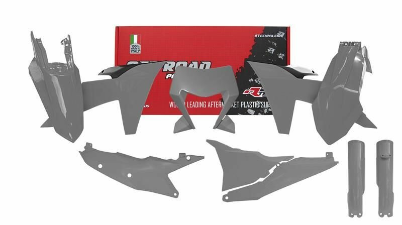 Комплект пластика KTM EXC, EXC-F, XC-W, XCF-W 150-500 2024 чёрно-серый для мотоцикла