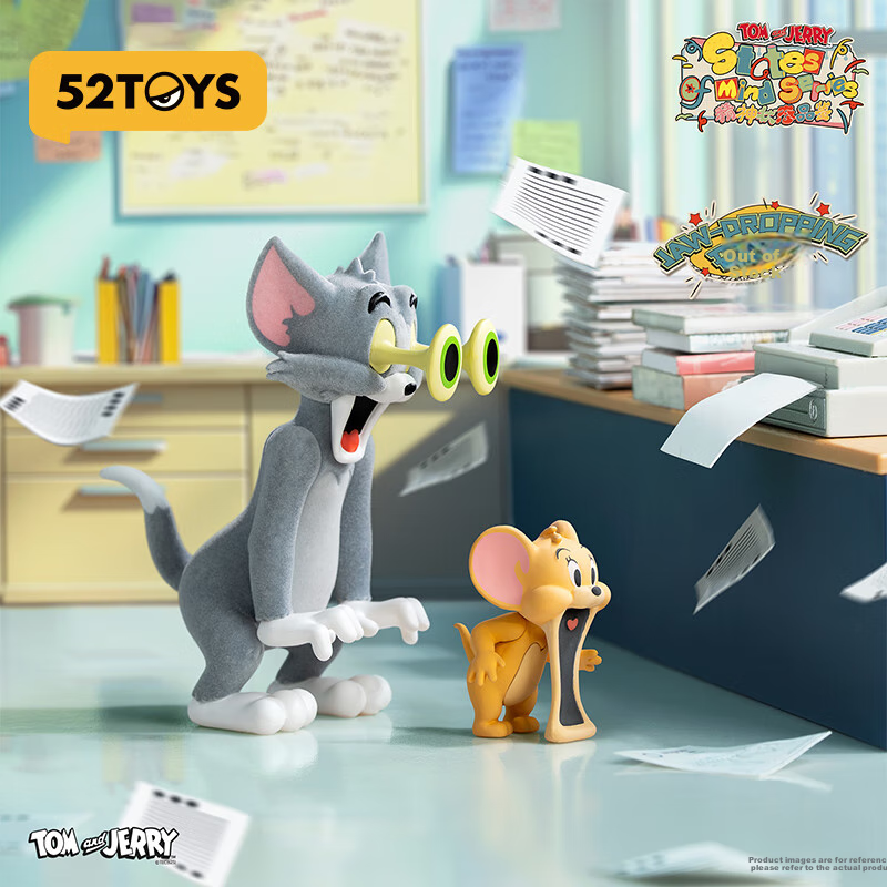 52TOYS Том и Джерри Слепой Бокс с Эмоциями - Случайная Фигурка для Коллекционирования Форма：Эмоциональное состояние -