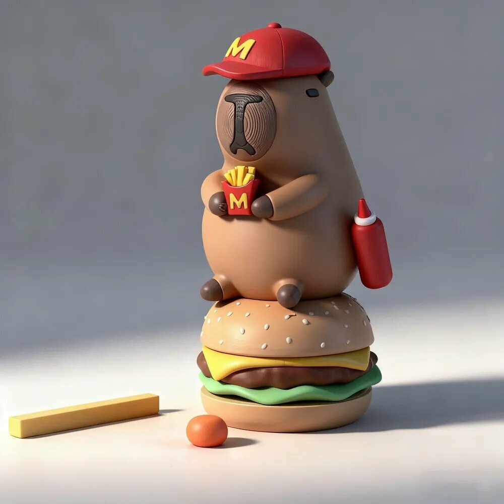 Игрушка для сборки Capibala Макдональдс ручной работы