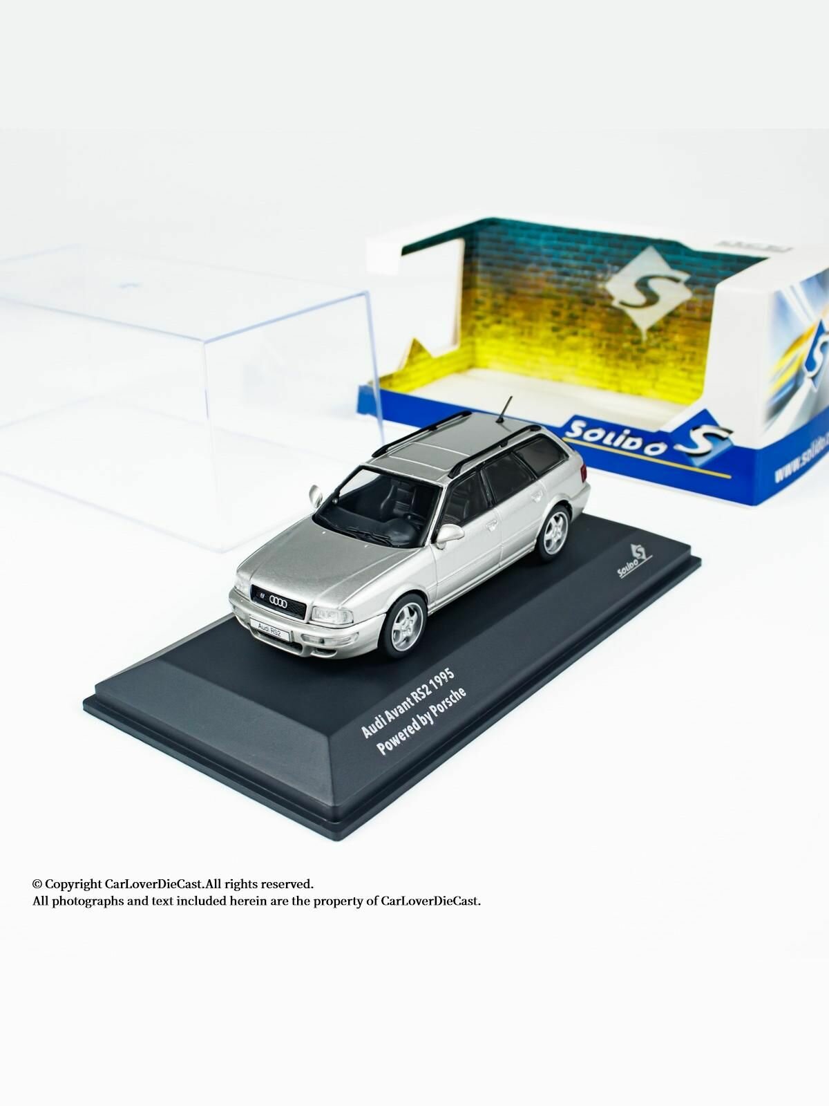 Машинка Solido 1/43 AUDI AVANT RS2 POLAR SILVER Die-cast Alloy Car Model Toy Gift