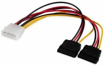 Кабель Buro Moleх 8980, SATA, для материнских плат (BU-MOLEX-2XSATA)