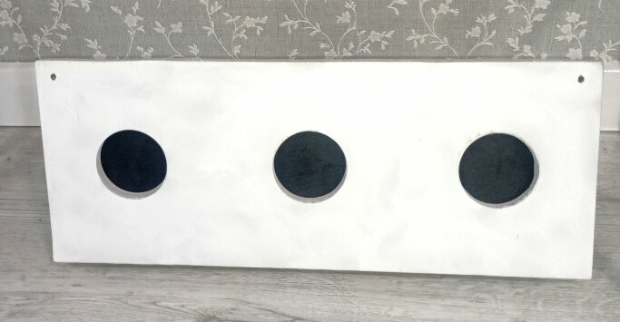 Мишень для пневматического оружия, тройная, 50x20 см, с выпадающим механизмом