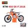 Bburago KTM 450 SX-F 2018 1:18 масштабная модель мотоцикла, металл/пластик, для ...