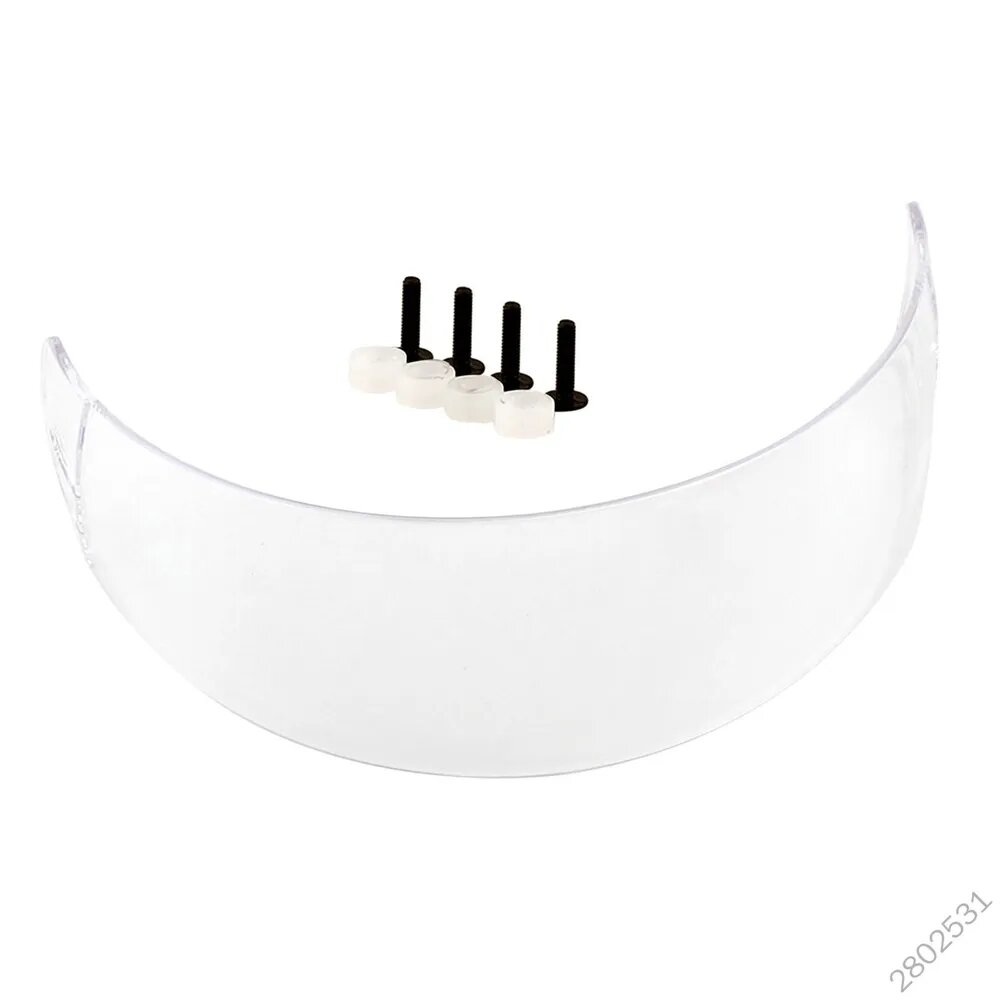 Визор для шлема прозрачный поликарбонатный хоккейный с крепежом, Китай