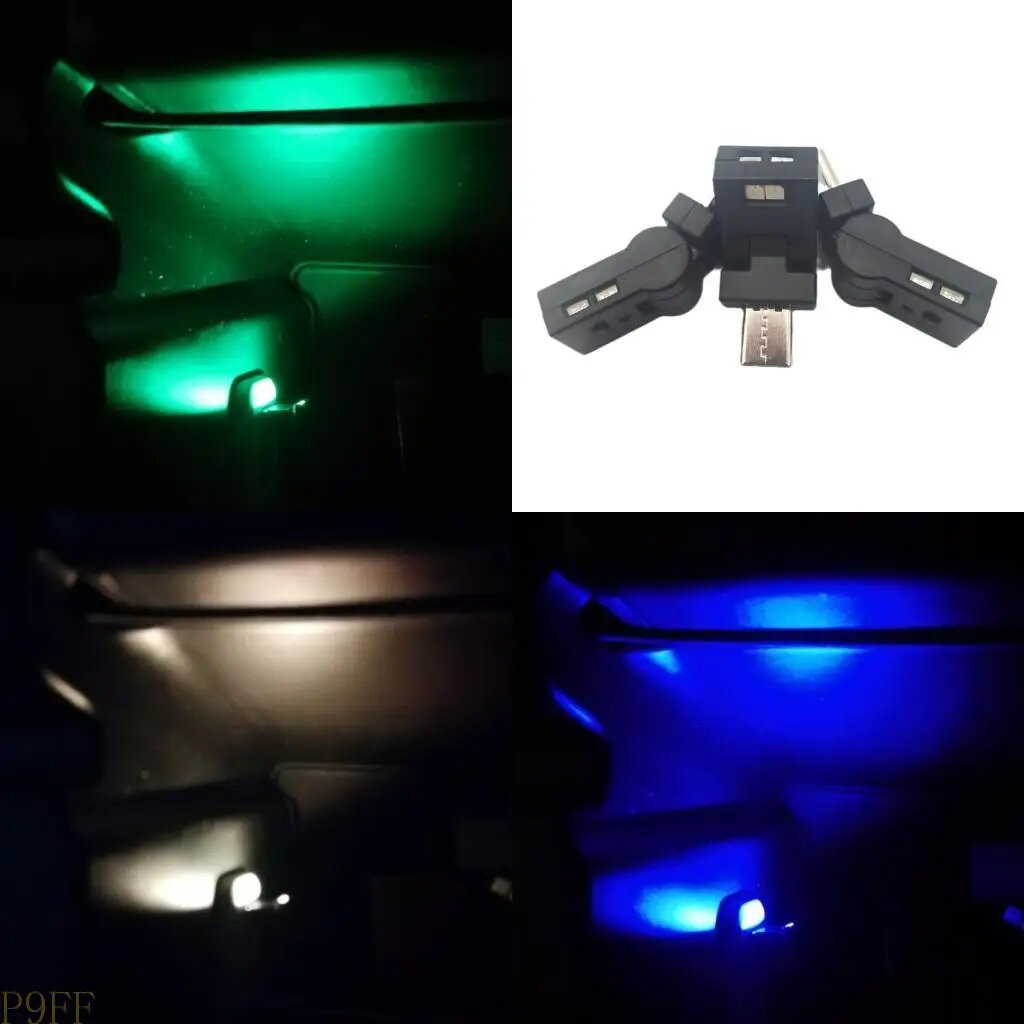 CS1W Auto On Off Light Sensoring Color USB C Car Lamp