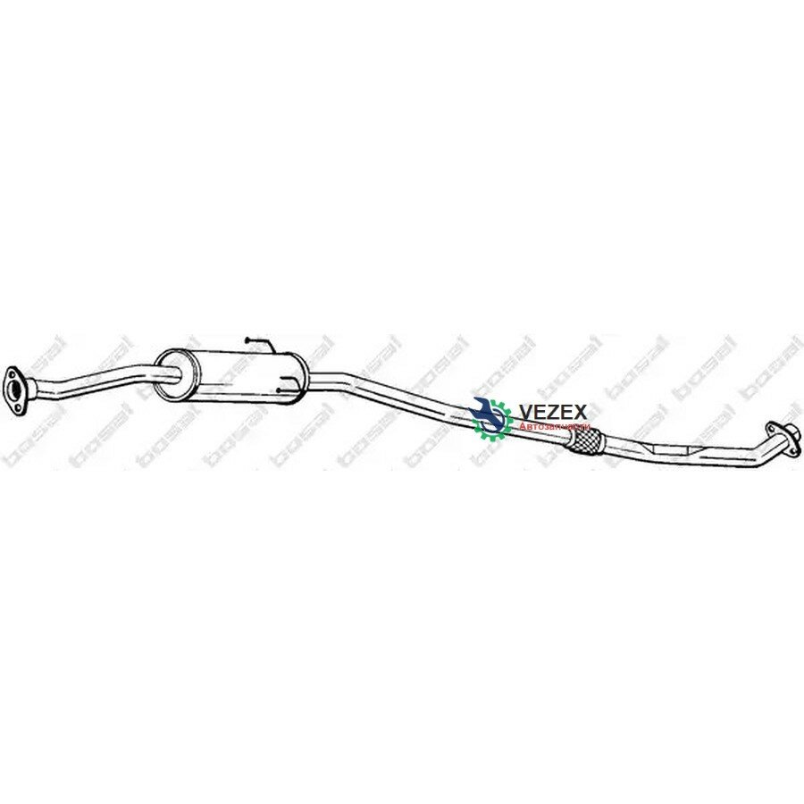 BOSAL 291-415 Глушитель (средняя часть)