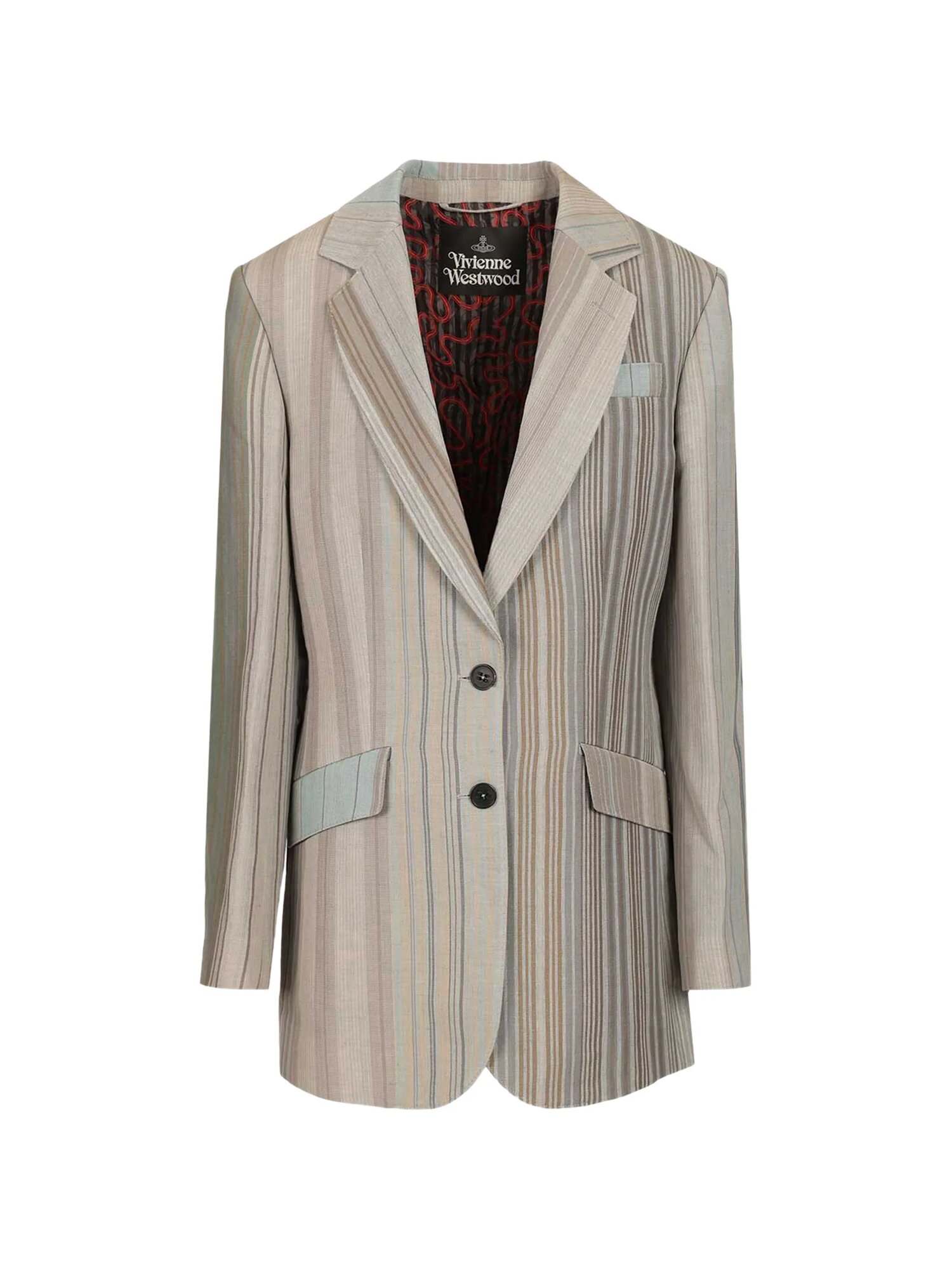 Куртка Striped buttoned jacket
