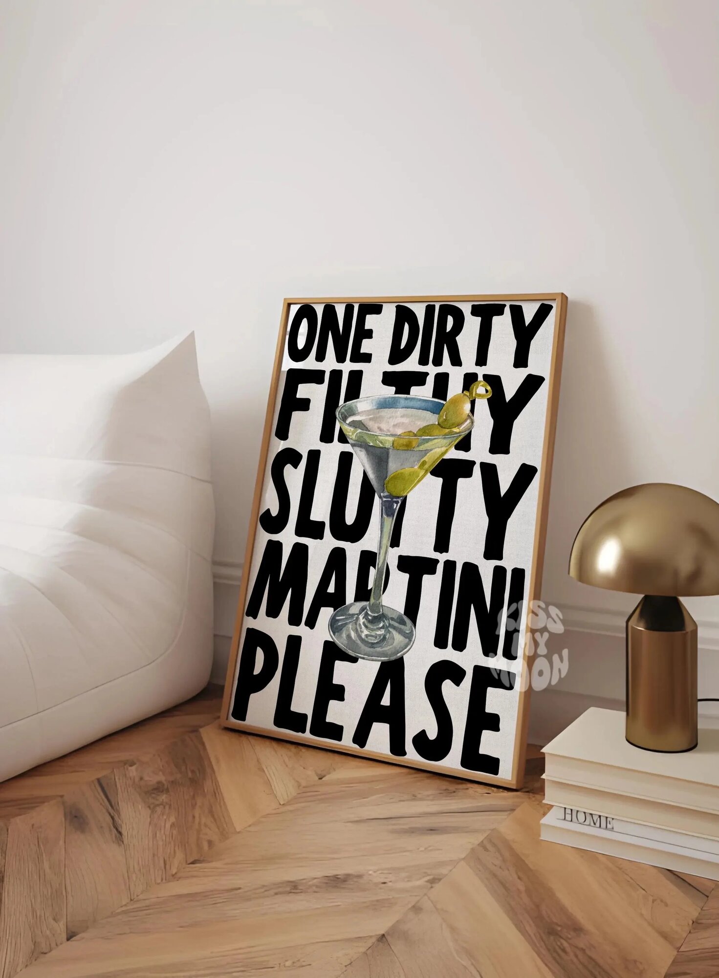 Постер "Dirty Martini" WO1489, 50x70 см, без рамы