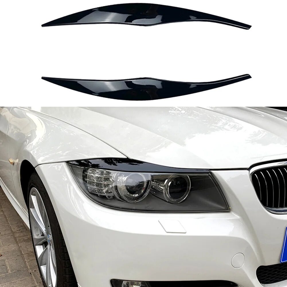 Накладки на фары Black для BMW E90 E91