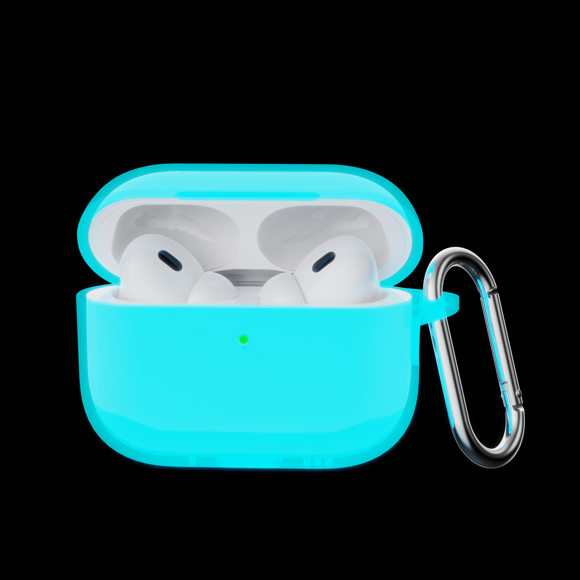 Прочный силиконовый чехол для AirPods Pro 3 с встроенным крючком, толщиной 2 мм, прочная защита сплошного цвета -