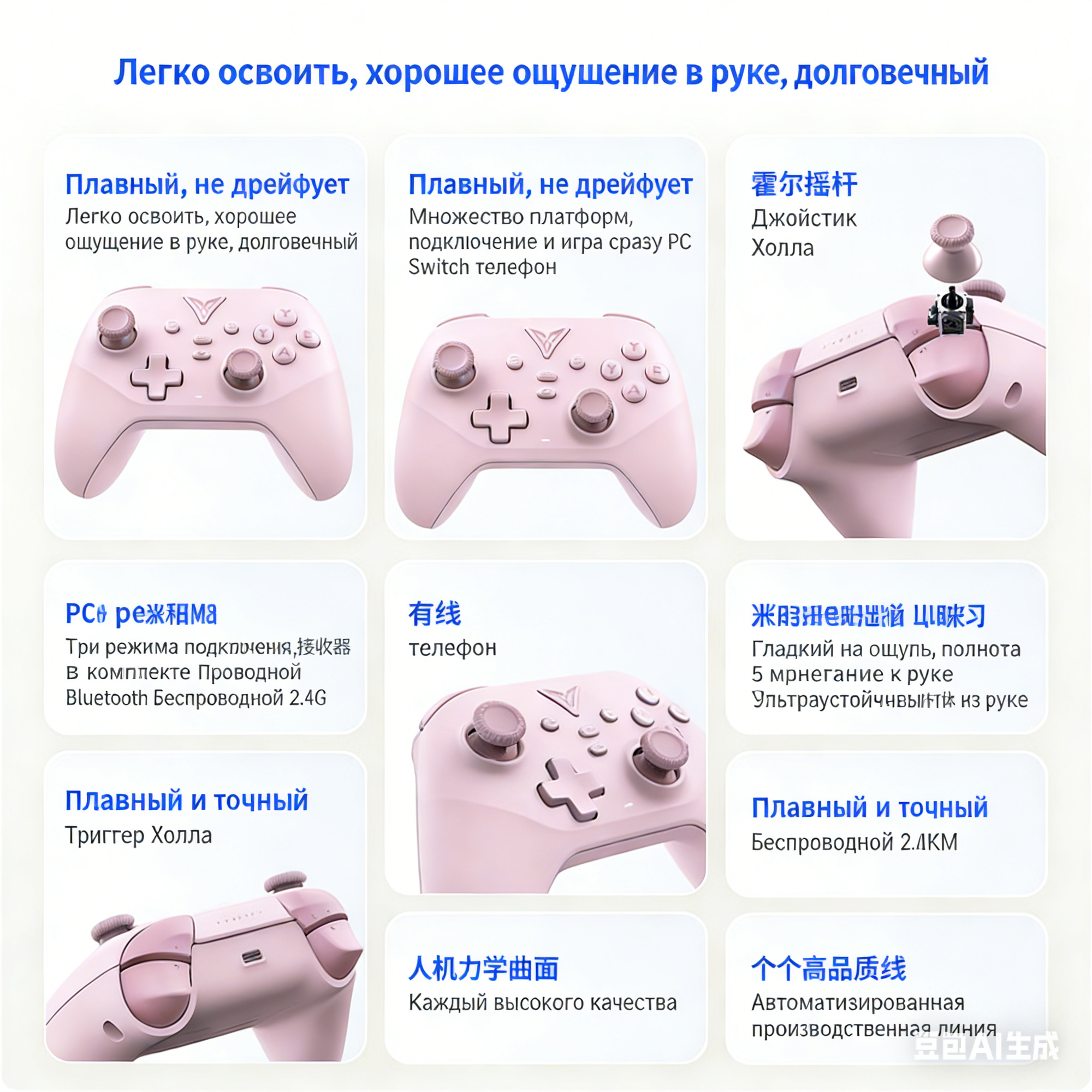 Flydigi Dune Fox - беспроводной геймпад для ПК, Телефона, Nintendo, Steam Deck