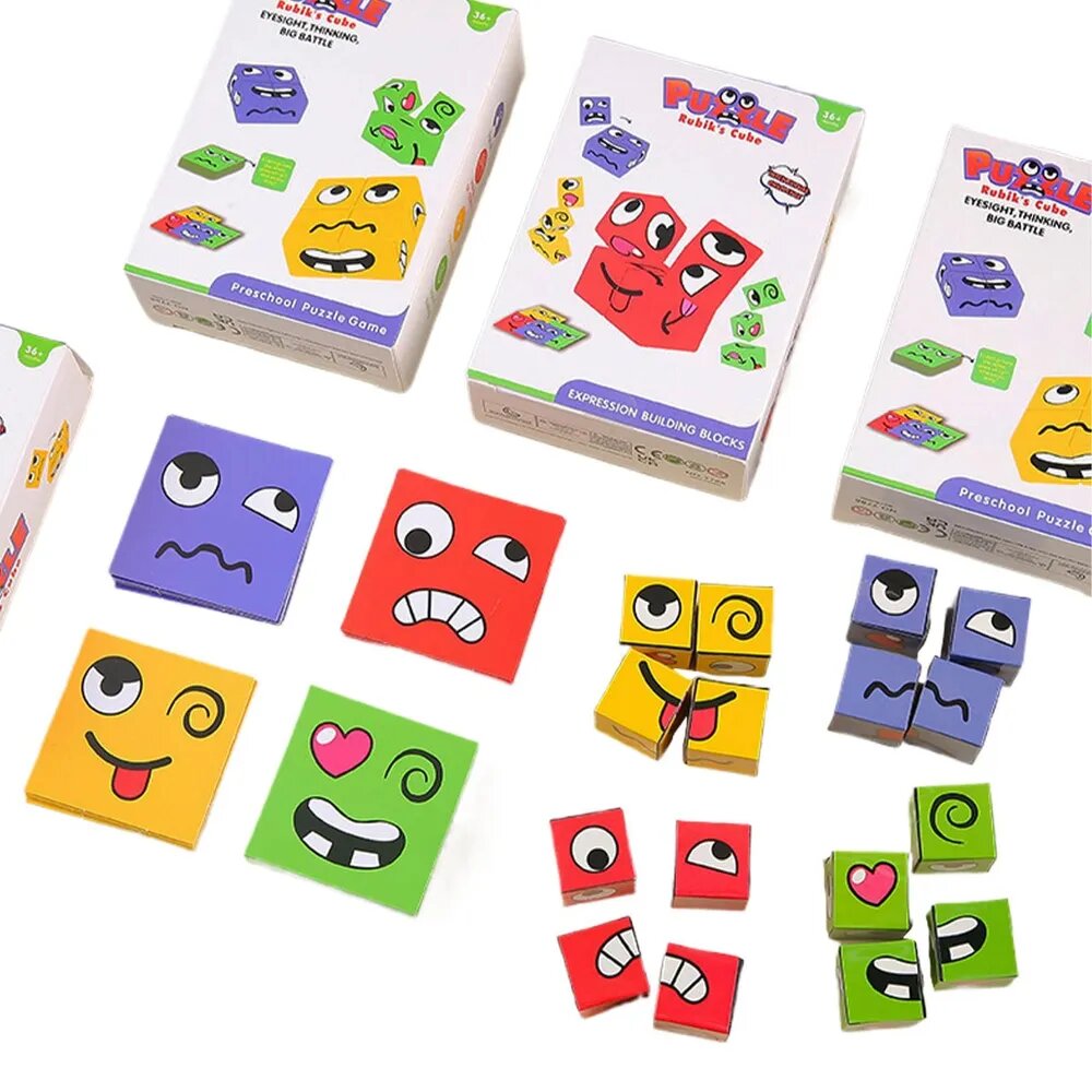 Игра-головоломка С Кубиком Для Изменения Лица