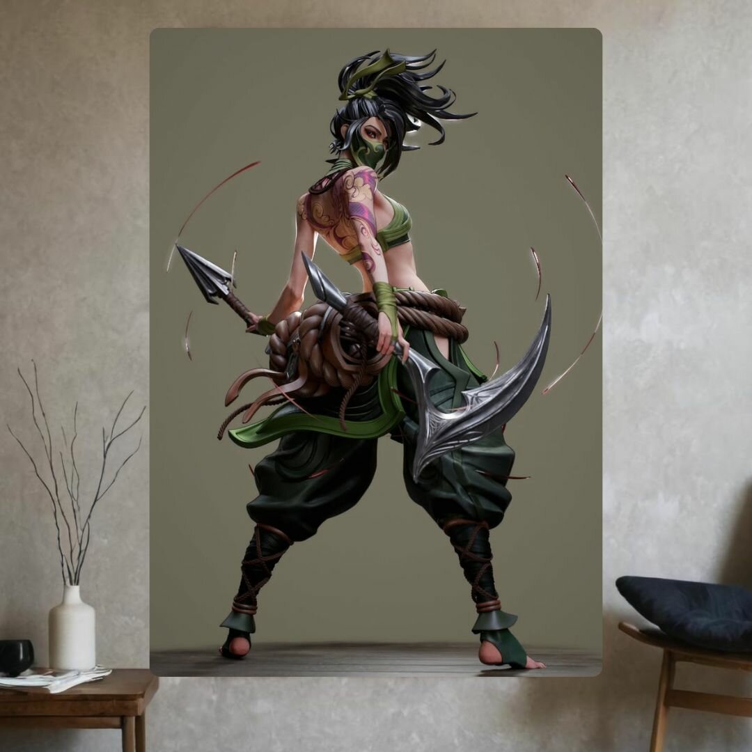 Картина на металле (League of Legends), Акали-KDA, 20*30см