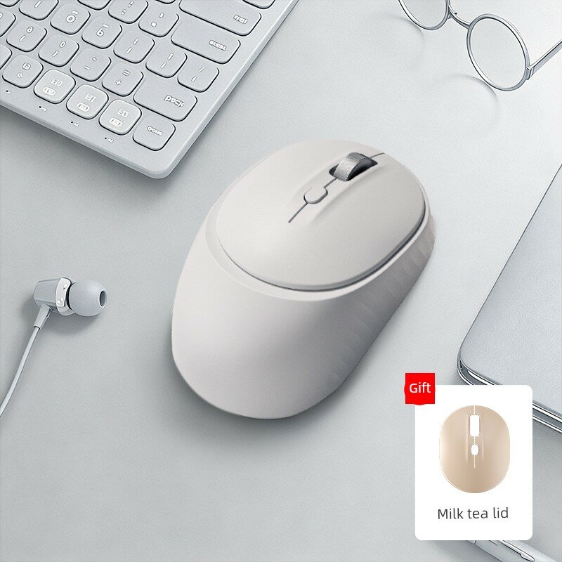 HP Bluetooth беспроводная мышь с двойным цветным чехлом, белый и молочный чай