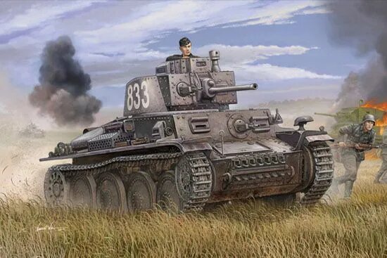 Trumpeter 1/35 Германия PzKpfw 38(t) Ausf. Сборная модель военной техники