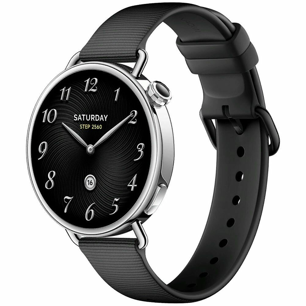 Смарт-часы Xiaomi Watch S4 41mm Fluororubber Strap(Black)