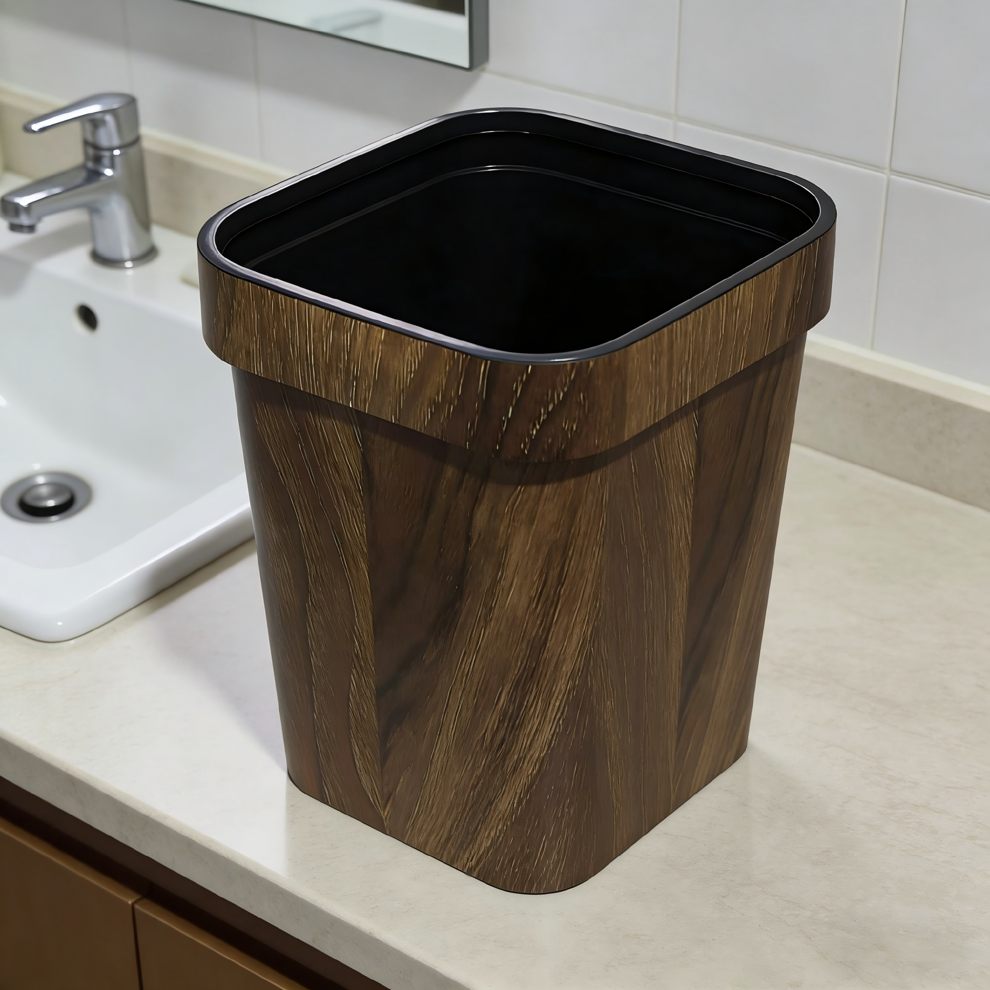 Мусорное ведро, 7L, три цвета, без крышки, для офиса, стола, макияжа