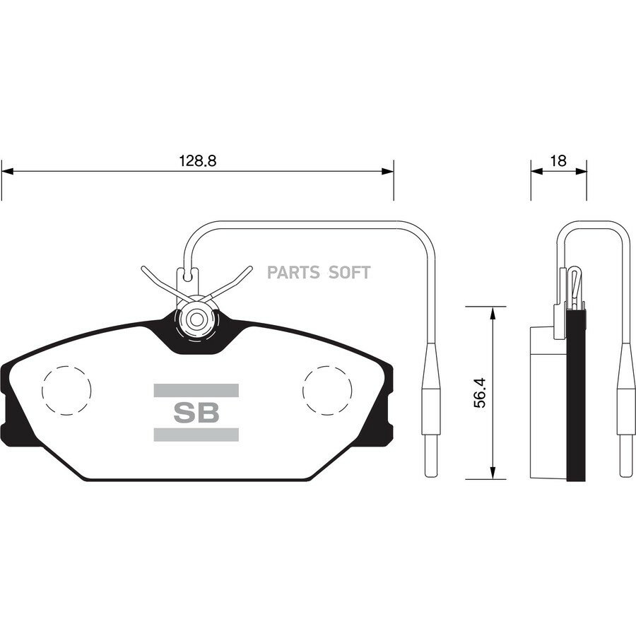SANGSIN BRAKE SP1483 Колодки торм. пер