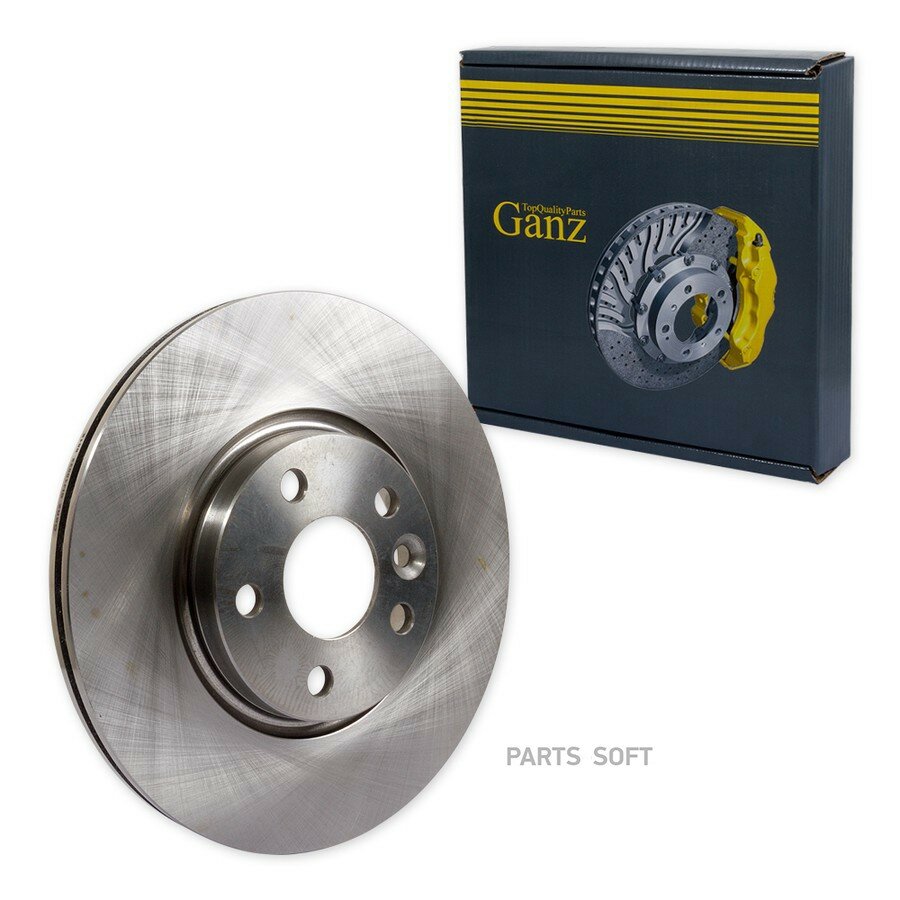 GANZ GIJ10022 Диск тормозной передний с покрытием FORD/VOLVO/LAND ROVER Freelander 2 GANZ