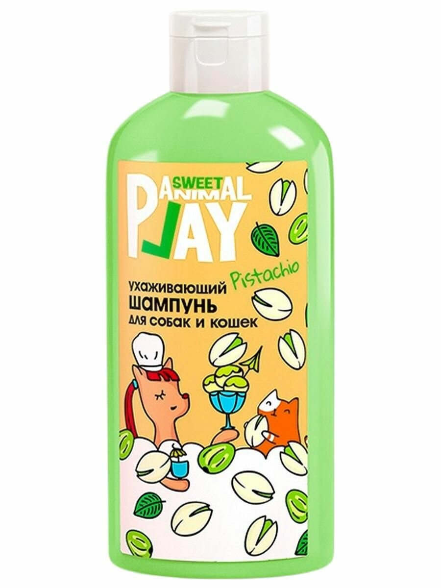 Animal Play Sweet Шампунь Фисташковое мороженое Ухаживающий для собак и кошек 300мл