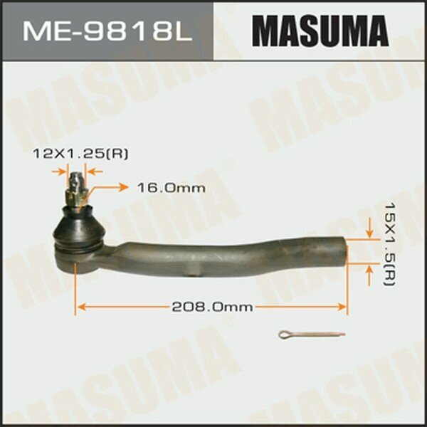 Наконечник тяги рулевой L MASUMA ME-9818L Lexus Es350 13->