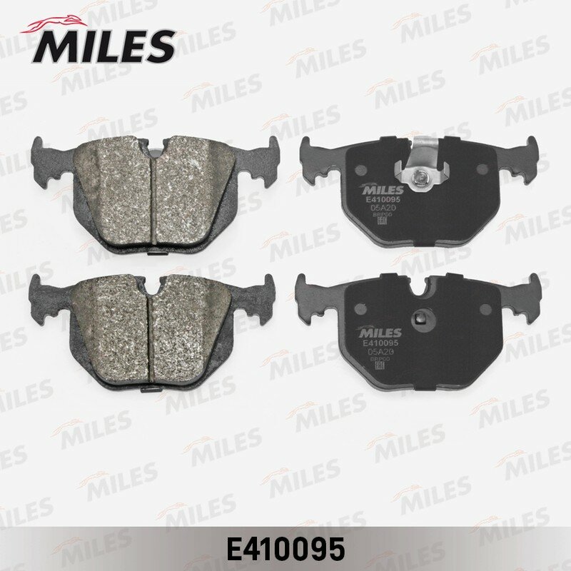 Колодки тормозные задние MILES E410095 Bmw х3 E83, х5 E53, 3 E46 2.5, 3.0, Range Rover III 02-