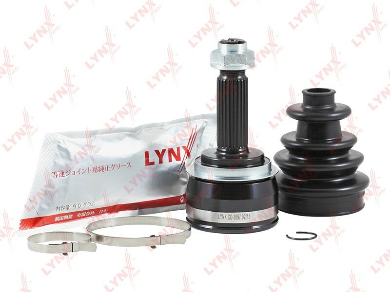 ШРУС наружный LYNX AUTO CO-3697 Hyundai Solaris 1.4-1.6 10->, Kia Rio 1.4-1.6 11->, комплект
