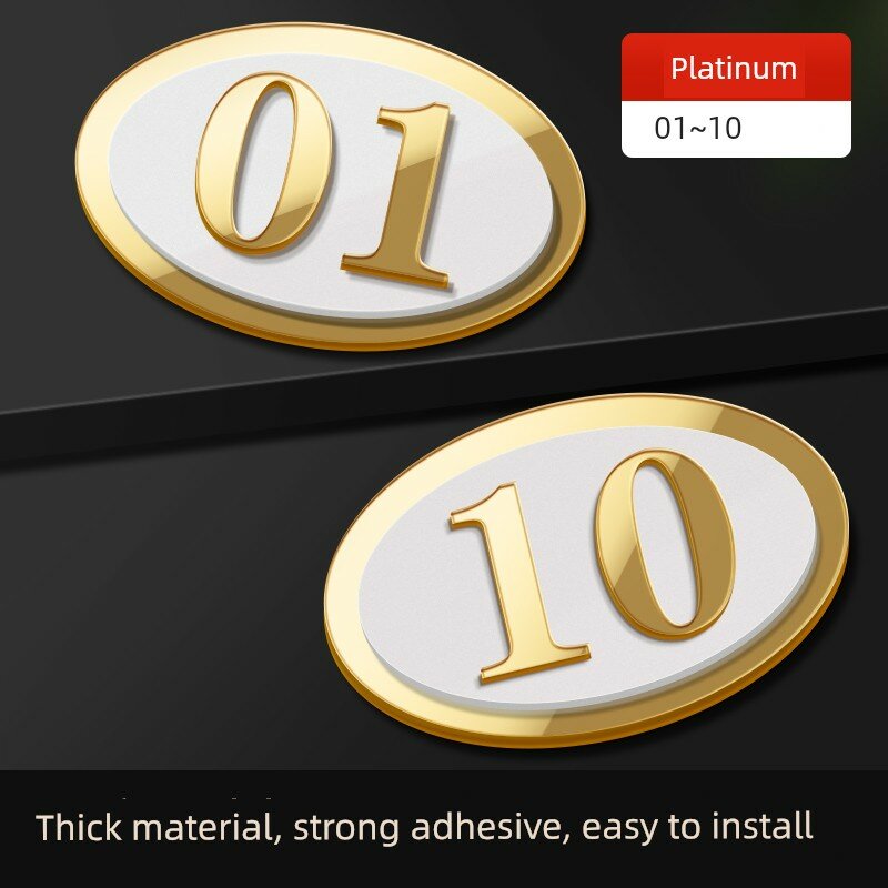 Трехмерные номерные таблички, акриловые номерные таблички для столов, пронумерованные билеты, таблички с