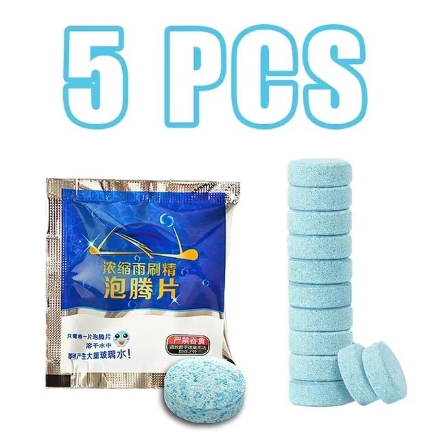 5 шт. Таблетки для омывателя лобового стекла, Blue
