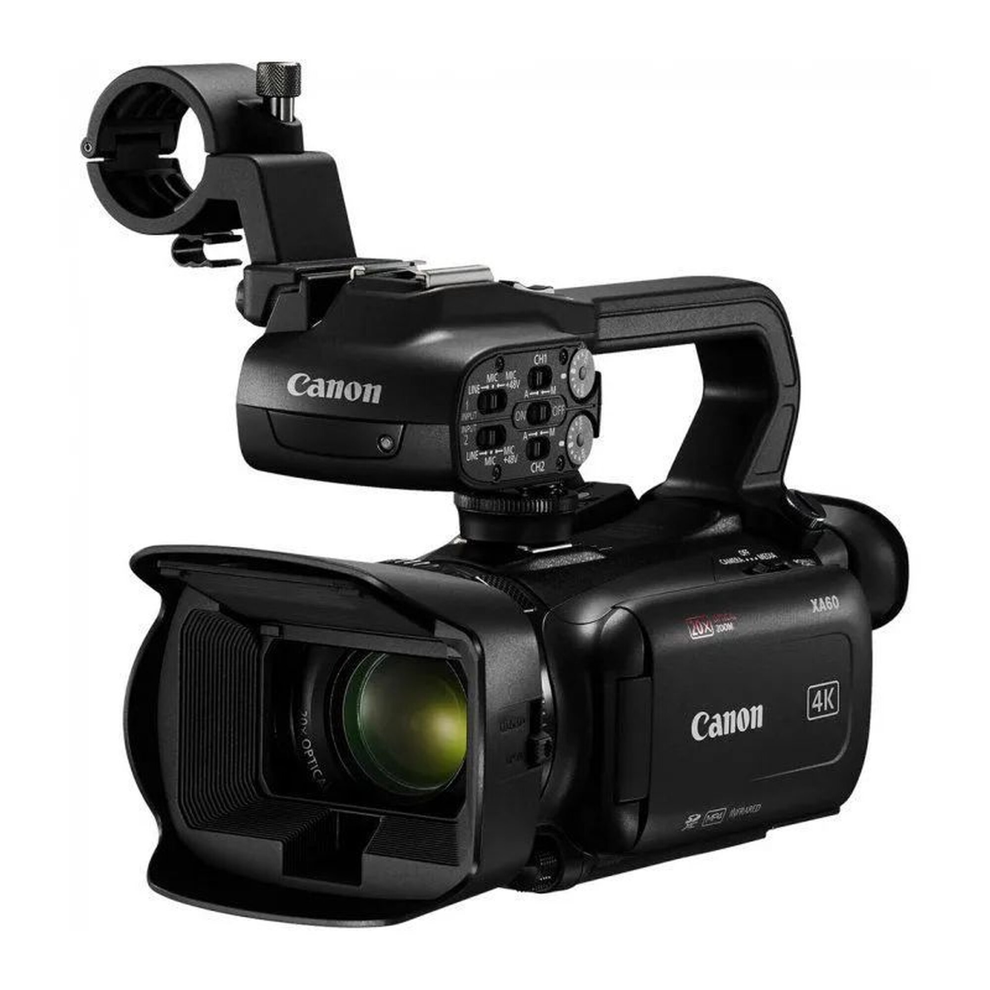 Видеокамера Canon EOS XA60, 4K, CMOS, оптический зум 20x, встроенная стабилизация