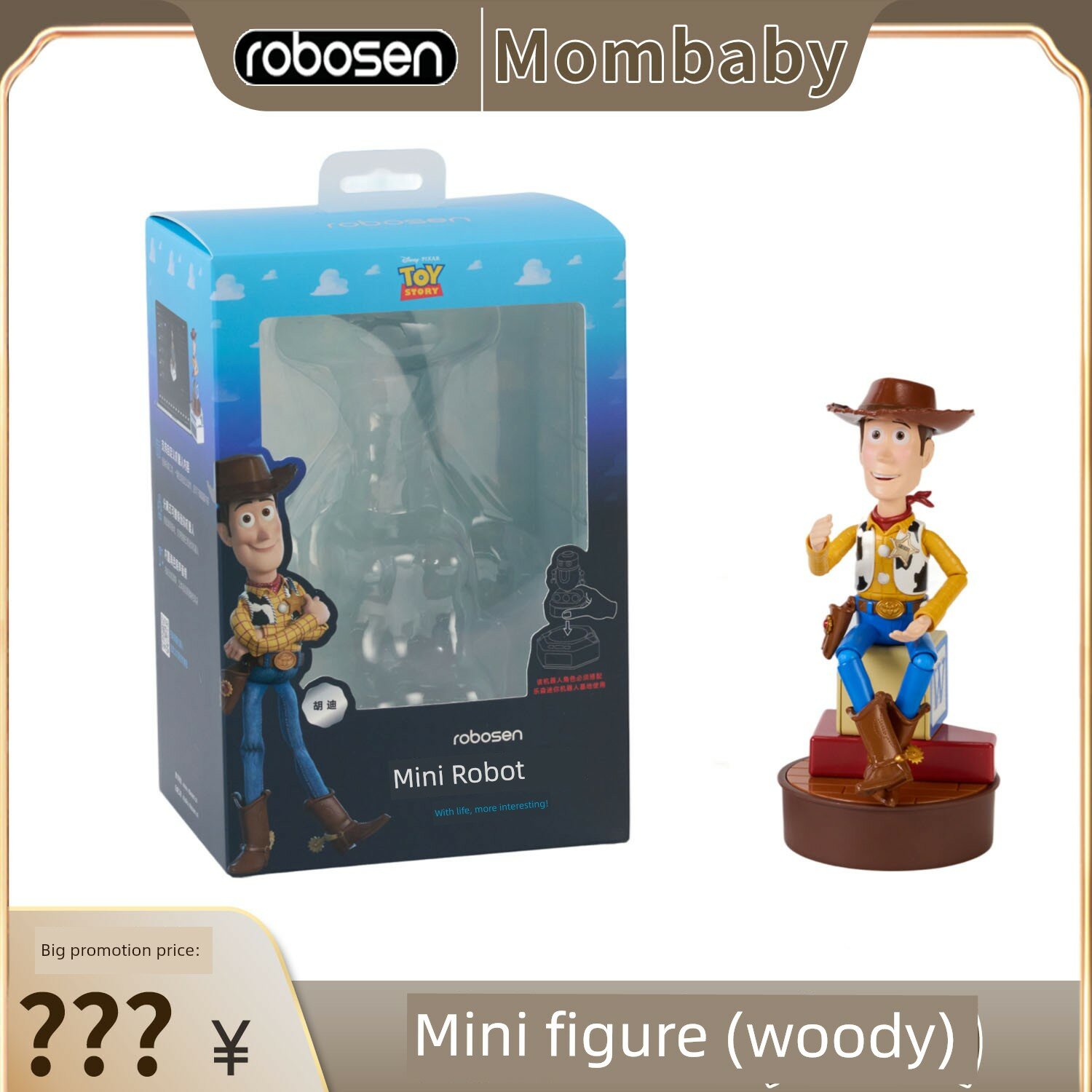 Мини-фигурка Вуди из Той Стори, лицензированная коллекционная робот-игрушка для детей, высококачественная пластиковая