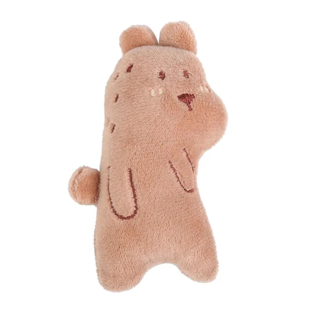 Интерактивная игрушка-зубочистка для котят с кошачьей мятой, от скуки и для здоровья зубов.