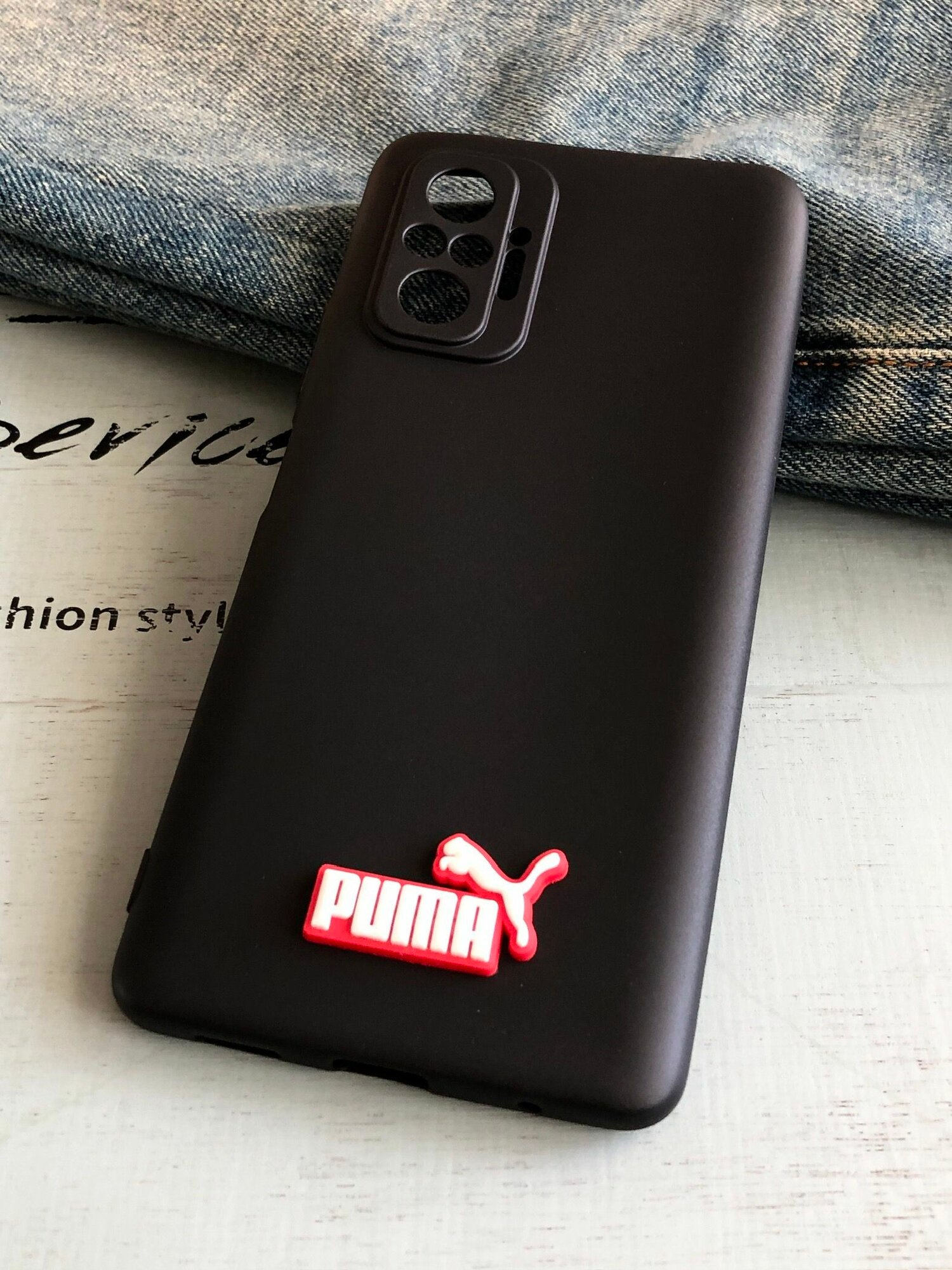 Чехол для Xiaomi Redmi Note 10 Pro (НЕ подходит на Redmi Note 10/10S) / Чехол на Сяоми Ноут 10 Про, с логотипом плотный, матовый, приятный на ощупь, противоударный
