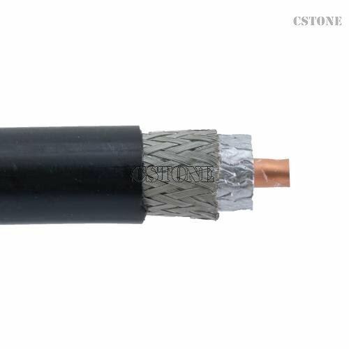 С низкими потерями гибкий LMR-900-DB номинальный коаксиальный кабель двойной экранированный с чёрный PE оболочка