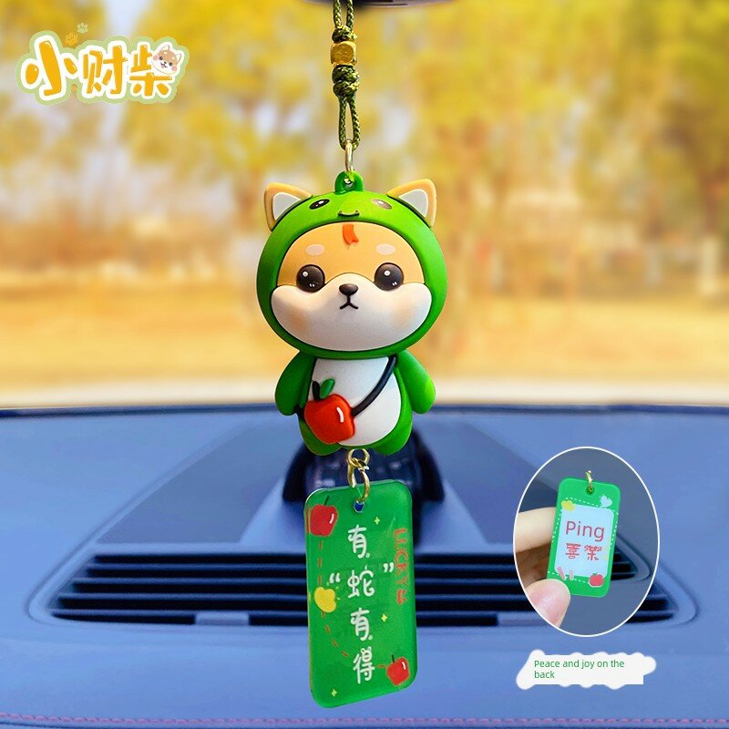 Китайский зодиак Авто подвесной пендант - Дизайн змеи, ручная работа, декор для приборной панели автомобиля, 10 см