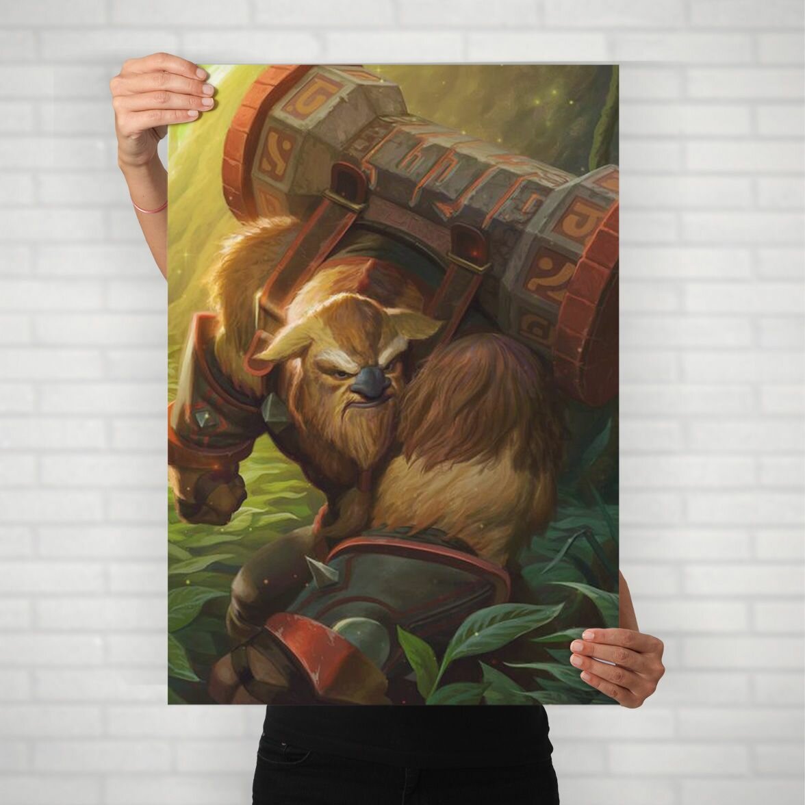 Плакат на стену для интерьера Dota 2 (Earthshaker 4) - Постер по игре формата A2 (42х60 см)