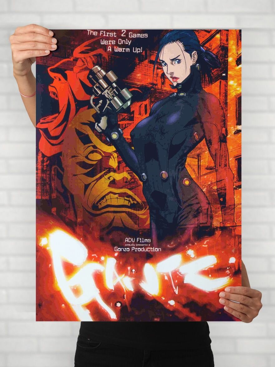 Плакат на стену для интерьера Ганц (Gantz 1) - Постер по аниме и манге формата A2 (42x61 см)