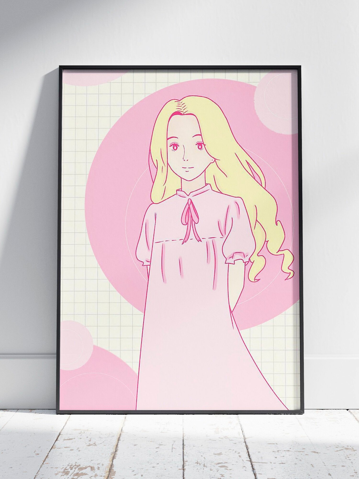 Плакат на стену для интерьера Воспоминания о Марни (Omoide no Marnie 3) - Постер по аниме и манге формата A4 (21x30 см)