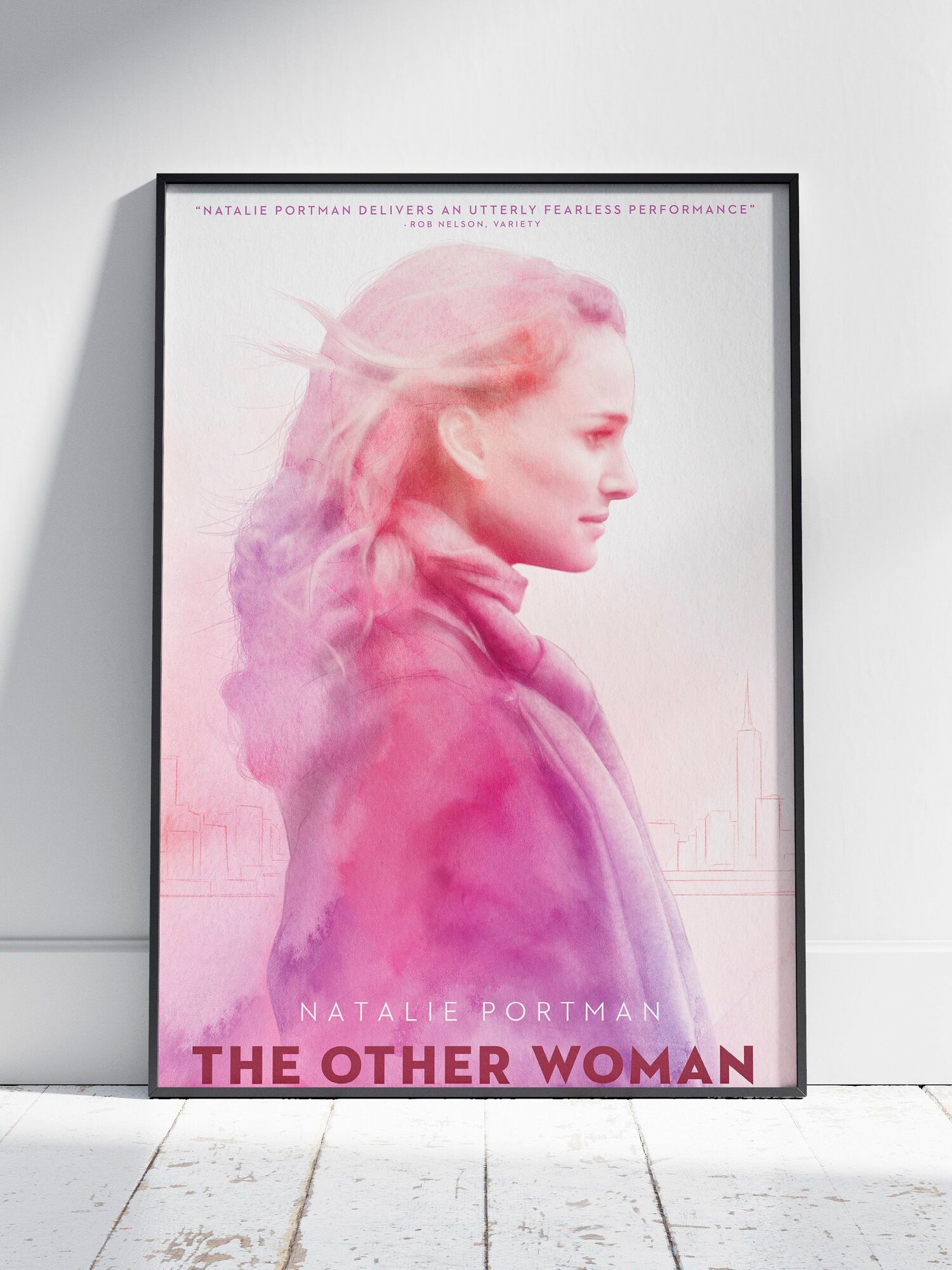 Плакат на стену для интерьера Натали Портман (Natalie Portman 24) - Постер по актеру фильма, кино, сериала формата A4 (21x30 см)