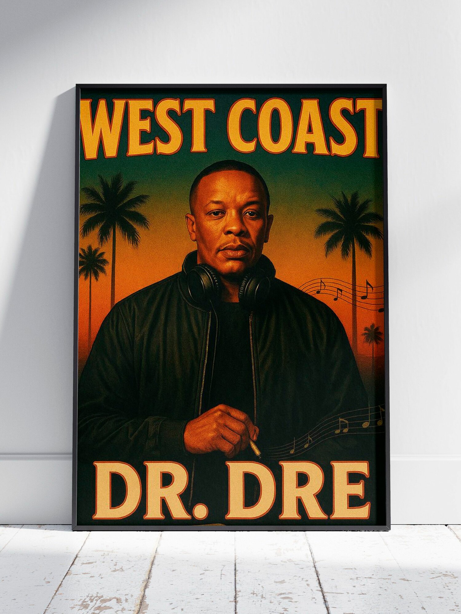 Плакат на стену для интерьера NWA (Доктор Дре - Dr Dre 7) - Постер по музыке и артисту формата A3 (30x42 см)