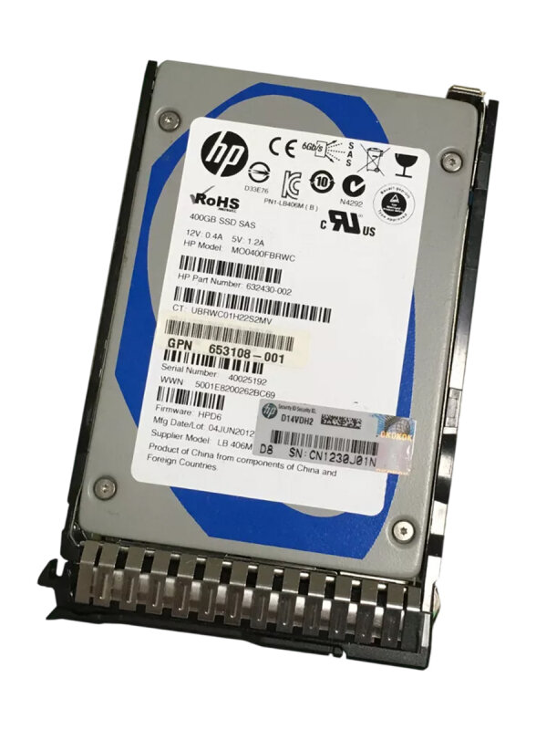 Жесткий диск HP 653108-001 400Gb SAS 2,5" SSD