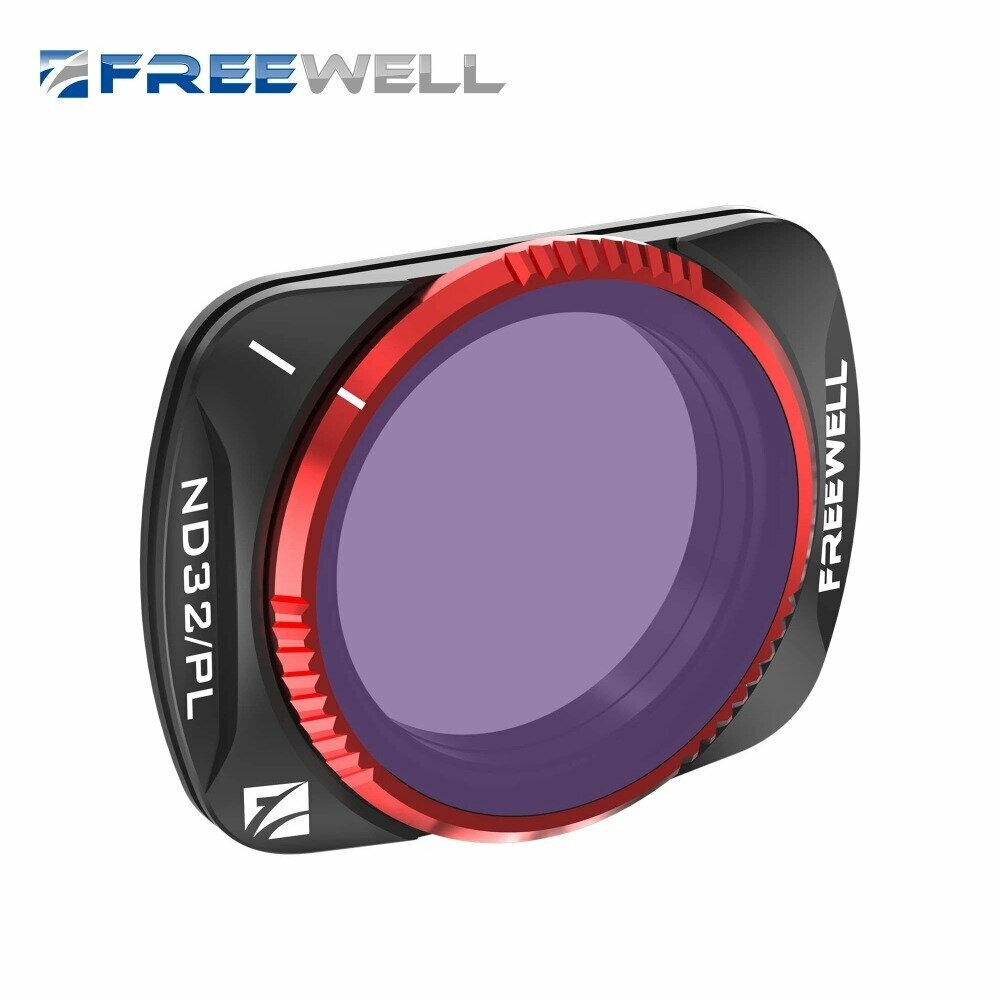 Freewell DJI Osmo Pocket 3 ND32/PL Filter Безопасная Технология Карданного Подвеса С Оптикой Нейтрального Цвета