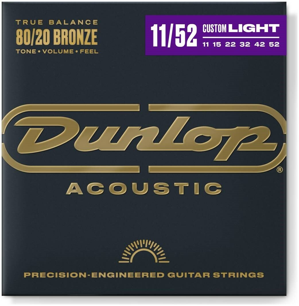 DUNLOP AG-BRS 11/52-6/SET - комплект струн для ак гитары, бронза 11-52