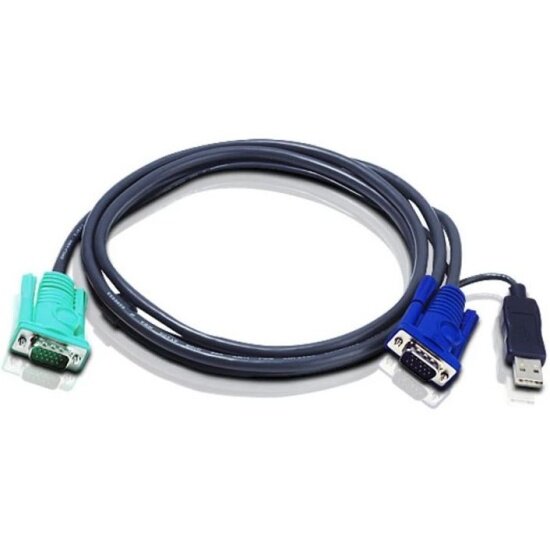 Кабель Aten 2L-5203U VGA (m) VGA (m) 3м черный
