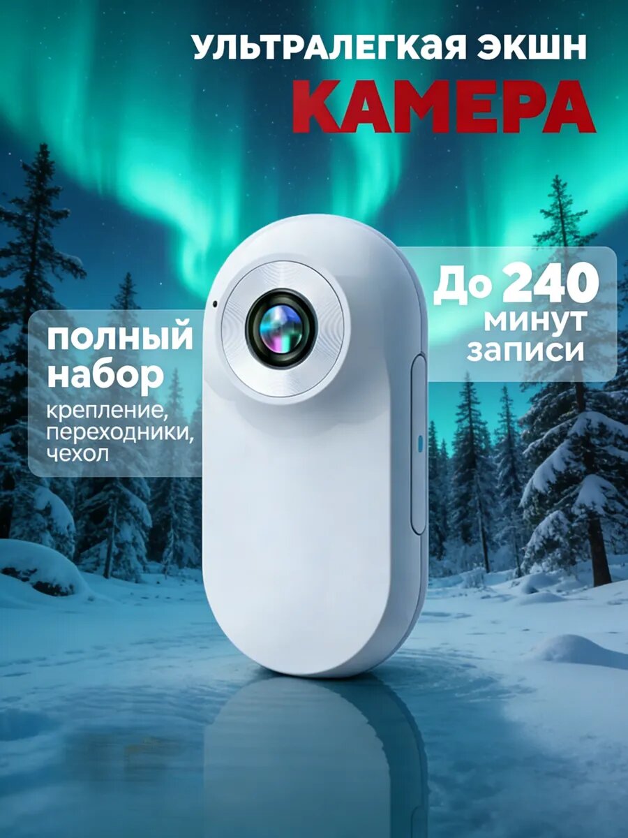 Экшн камера со стабилизацией на шлем